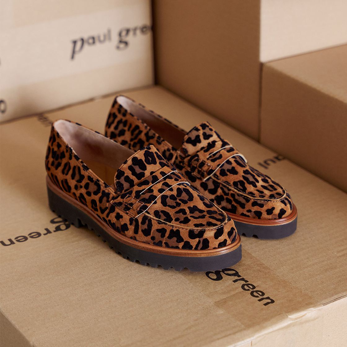 Paul Green 2694-106 Slippers & Moccasins in brown combined buy online